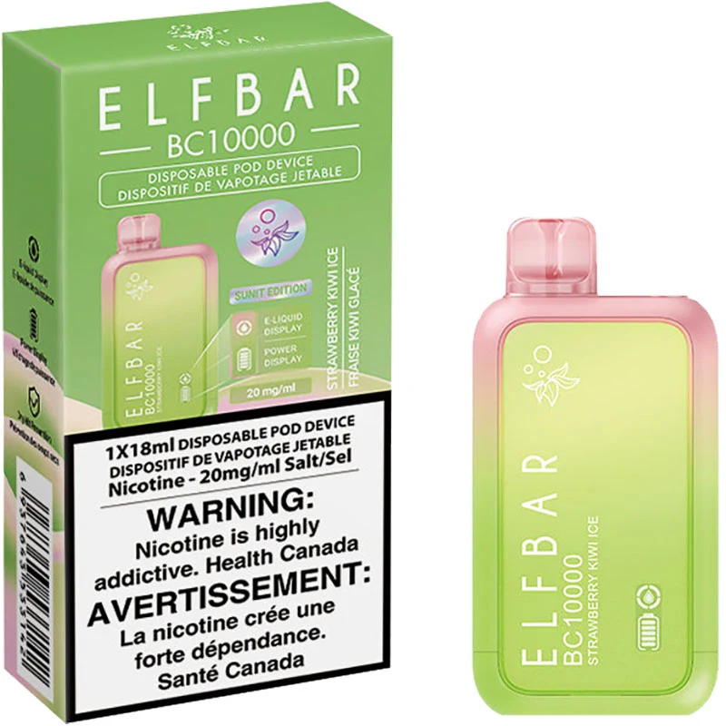 Buy ELF BAR BC10000 – Strawberry Kiwi ice Disposable Vape