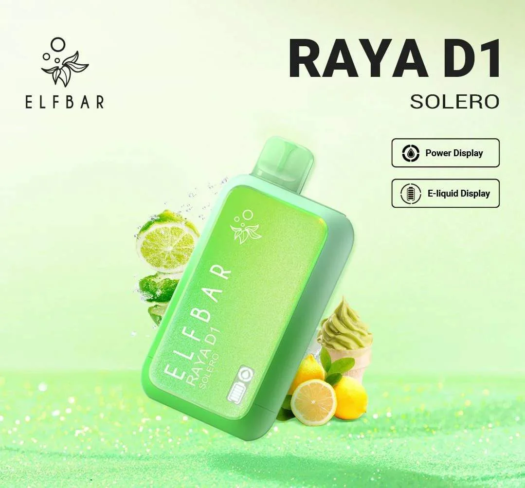 ELF BAR RAYA D1 13000 Puffs – Solero disposable Vape